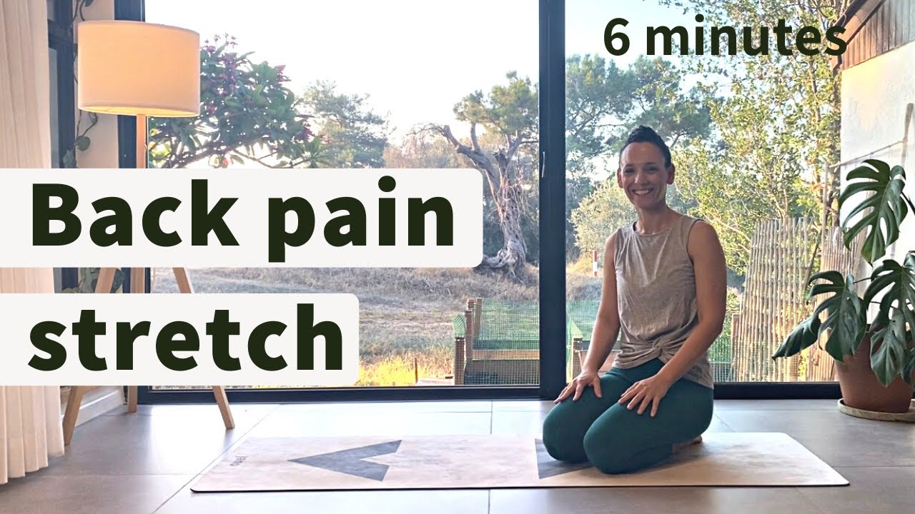 Get Rid of Back Pain with 5 Minutes Pilates stretch - YouTube