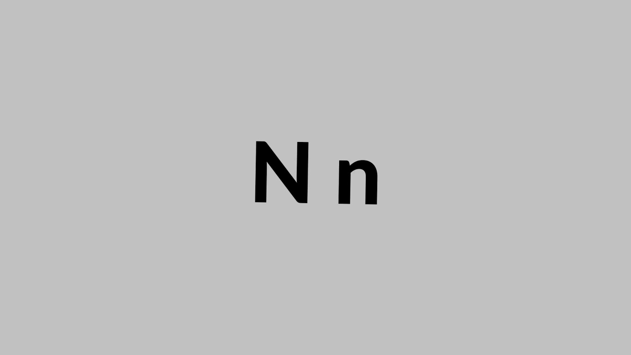 English Alphabet - Letter N - YouTube