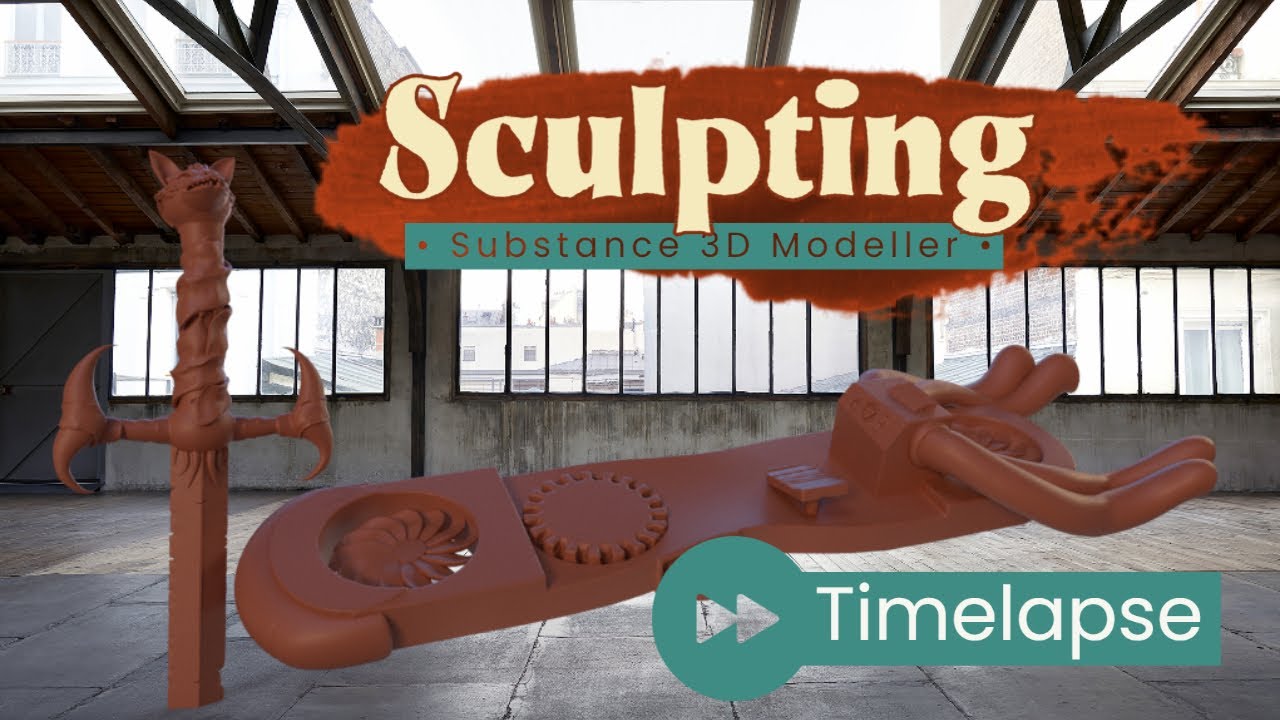 Timelapse: Sculpting in VR with Adobe Substance 3D Modeller - YouTube