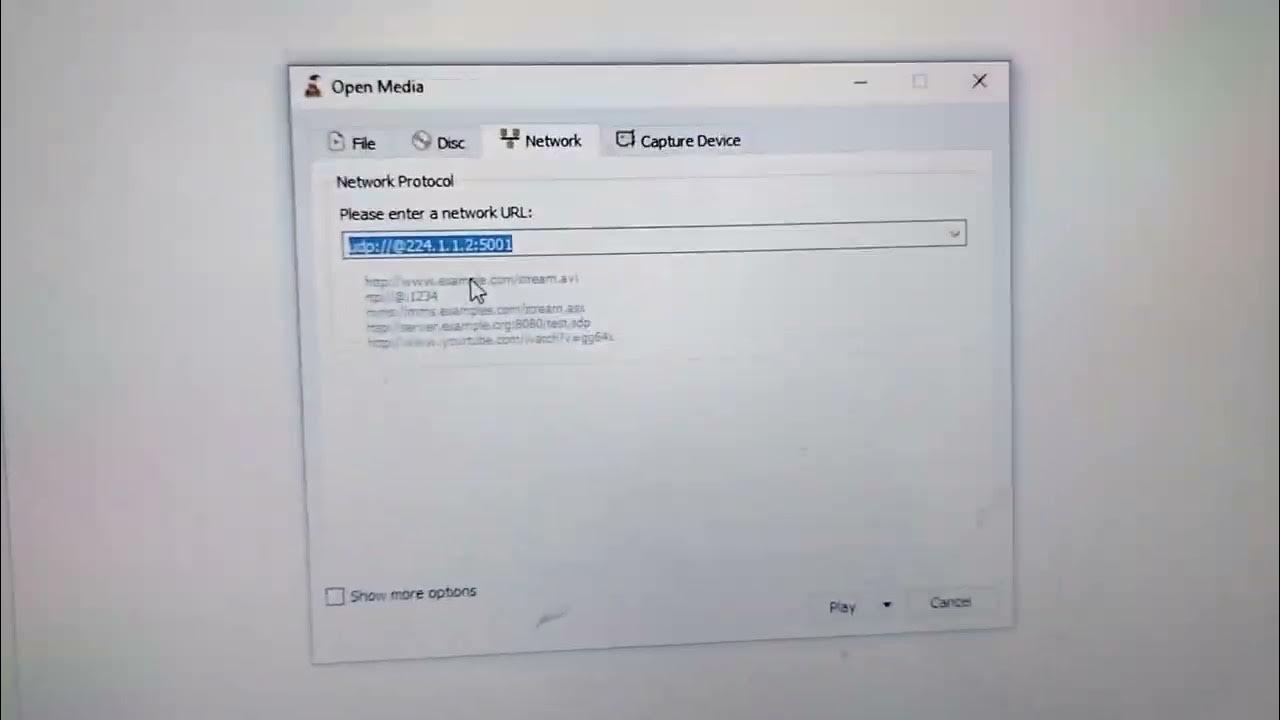 UDP://224.1.1.1:5001 | how to live stream in VLC | multicast IP address add in VLC media player ...