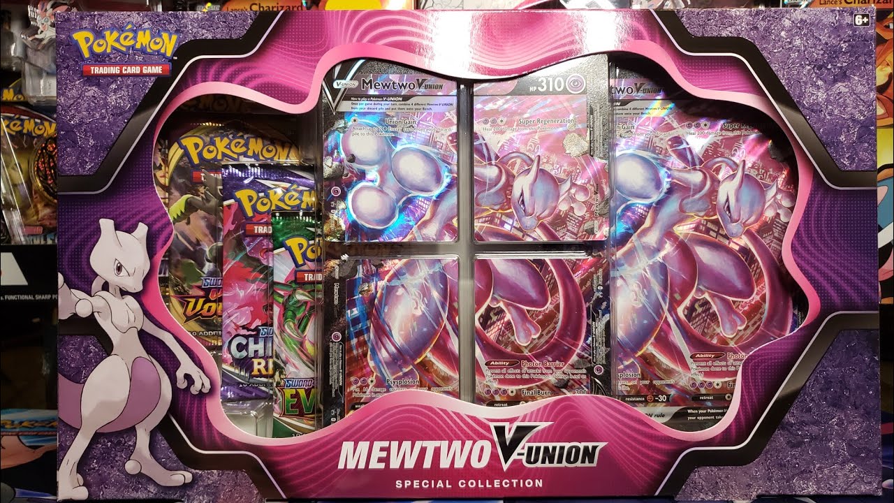Mewtwo V-Union Special Collection Box Opening - YouTube