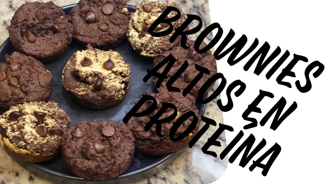 Brownies Altos en Proteína Sin huevo/Sin Harina y Sin Azúcar # ...