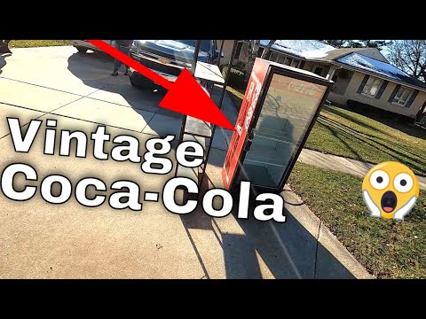 Got a Coke Refrigerator on Garbage Day 😃