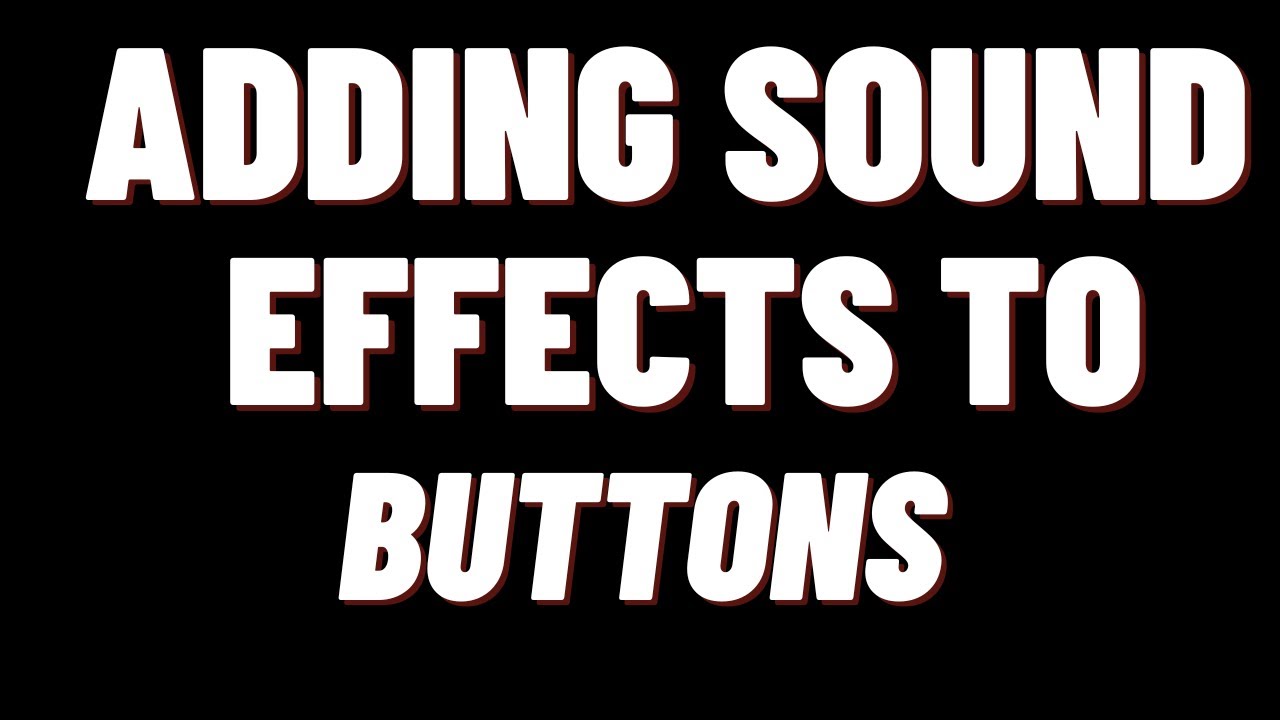 Add A Sound Effect After Clicking On Buttons Html Css Javascript 5515