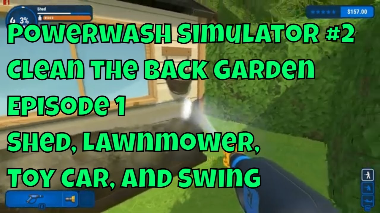 Powerwash simulator gameplay no commentary, Clean the back garden Ep 1 ...