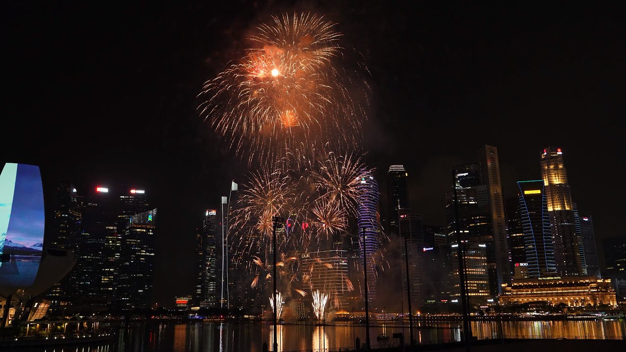 NDP Combined Rehearsal 3 fireworks - YouTube