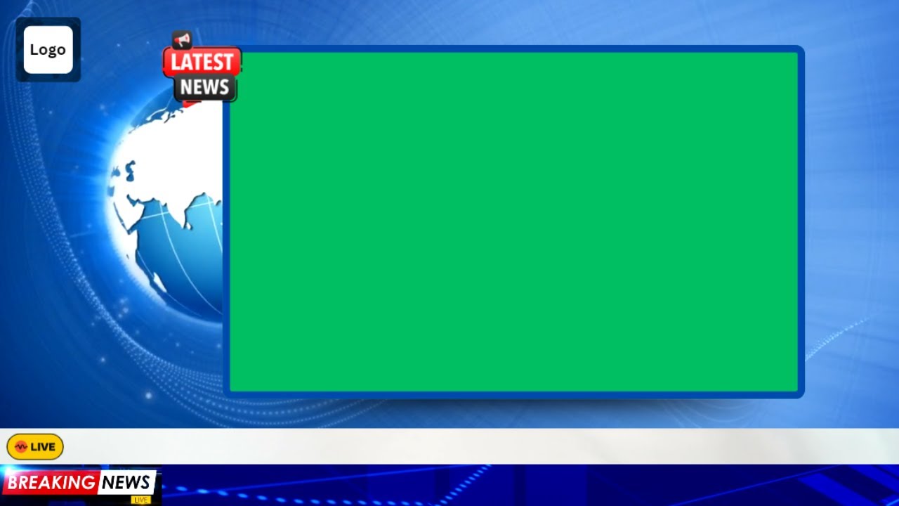 Free News Frame Green Screen Backgrounds | No Copyright HD News Frames ...
