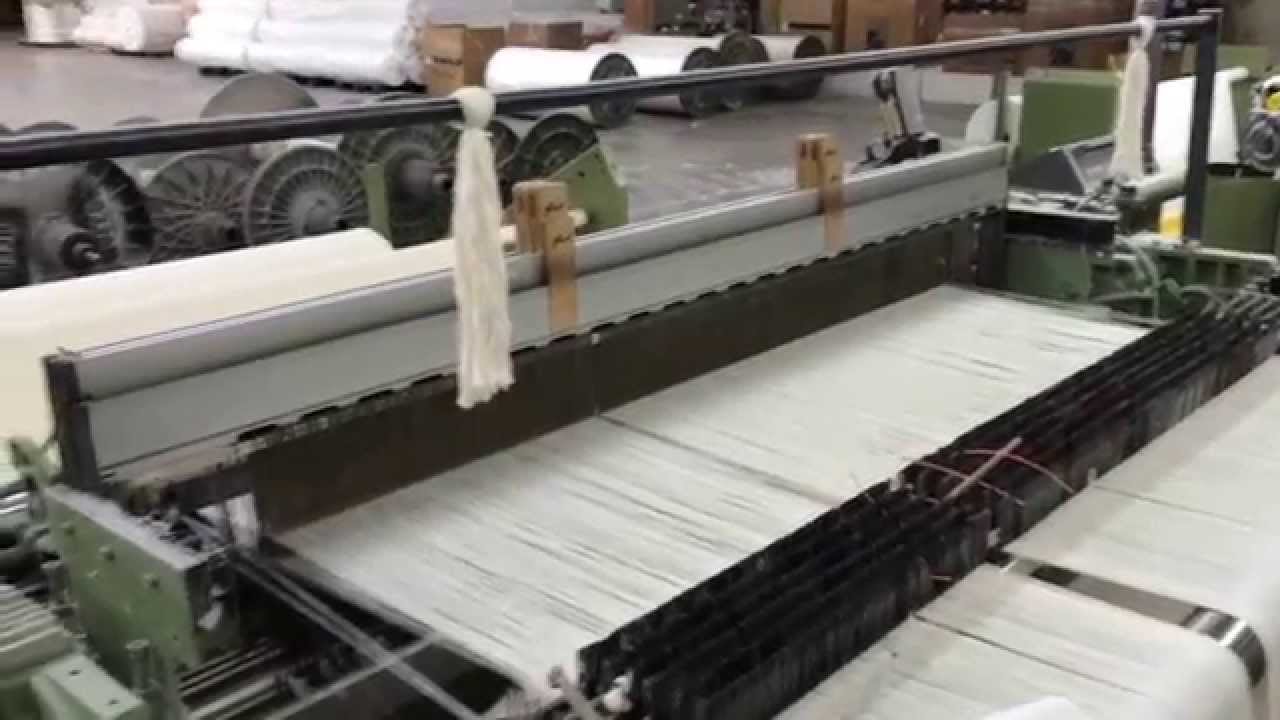 Dornier weaving loom - YouTube