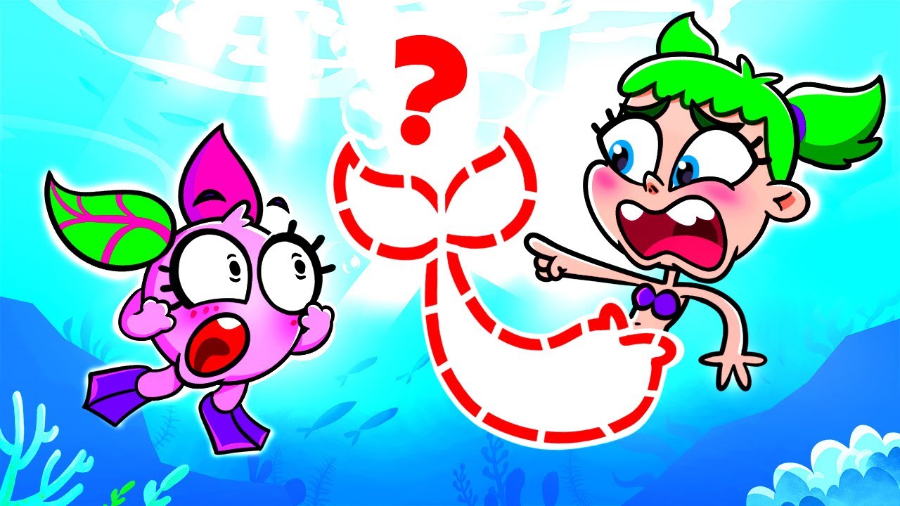 Little Mermaid Lost Her Tail😱🌊🧜🏻‍♀️| My New Little Sibling | Chaka Kids ...