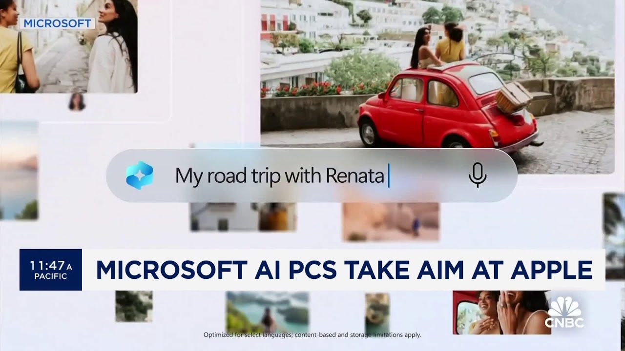 Microsoft takes on Apple's AI with AI powered PC rollout - YouTube