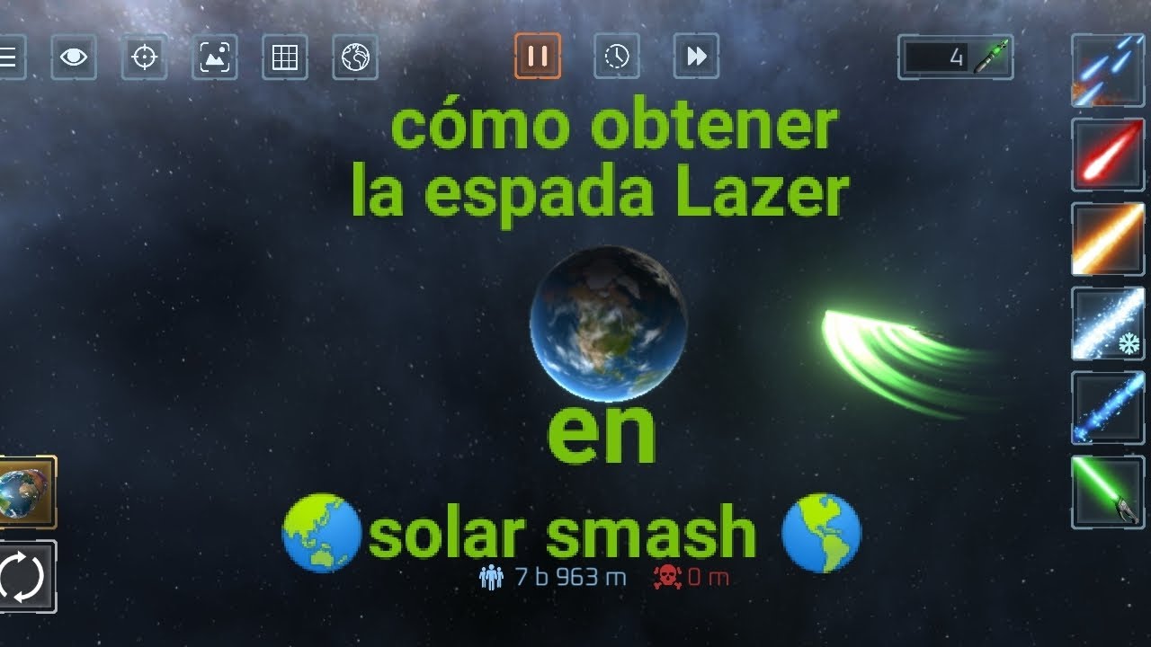 cómo obtener la espada laser es 🌎solar smash🌍 - YouTube
