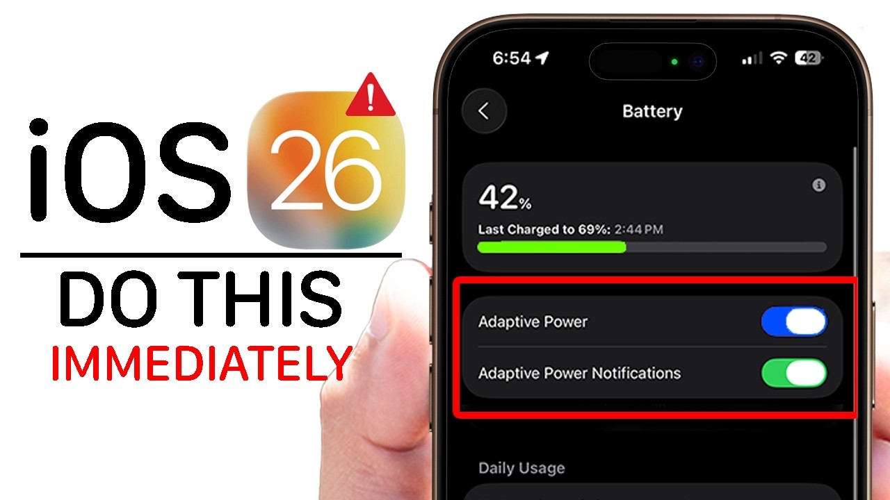iOS 26 – Change These Settings IMMEDIATELY! - YouTube