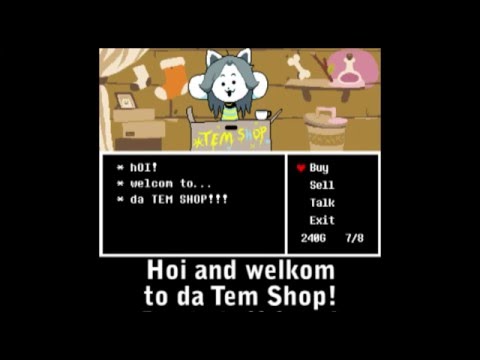 Undertale - Tem Shop (Original Lyrics) - YouTube