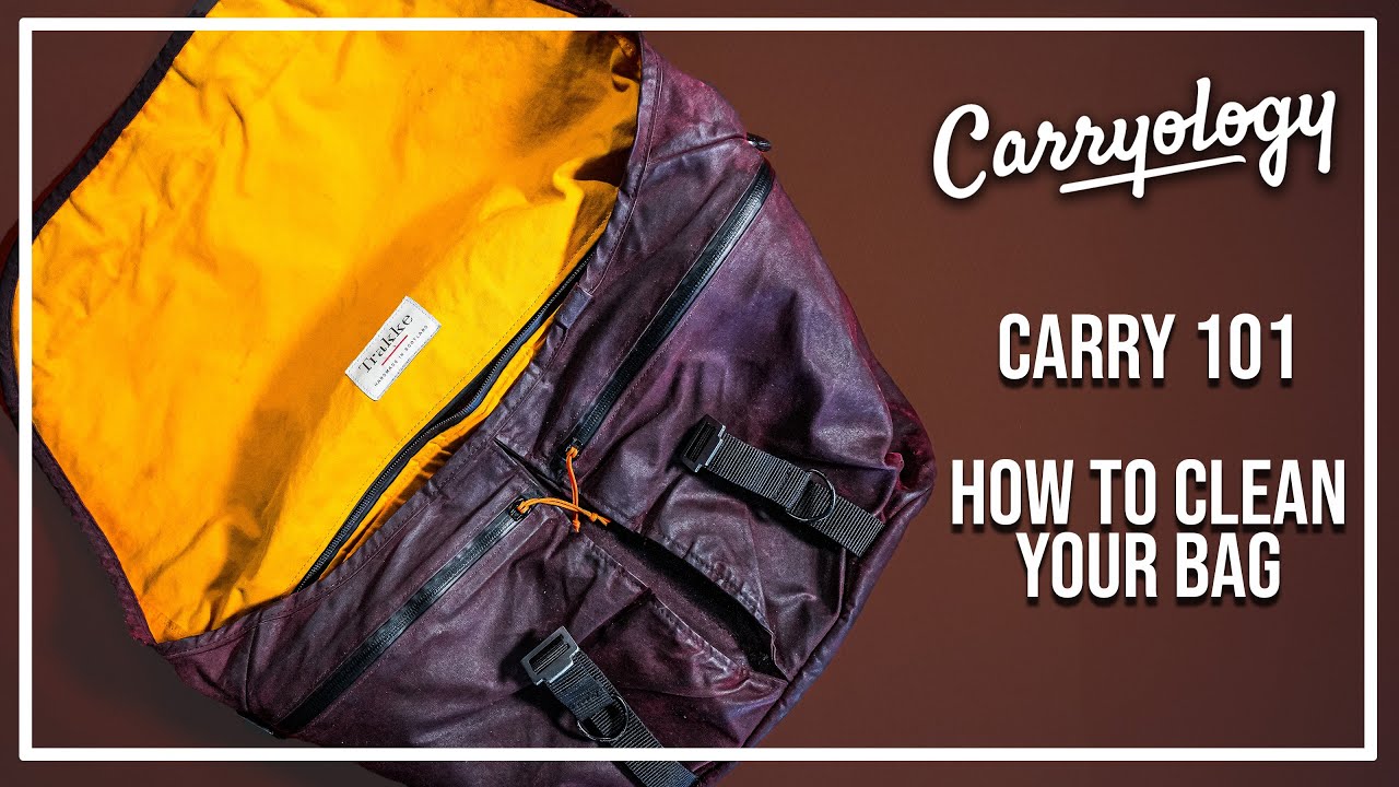 Carry 101 | How to Clean Your Bag or Backpack - YouTube