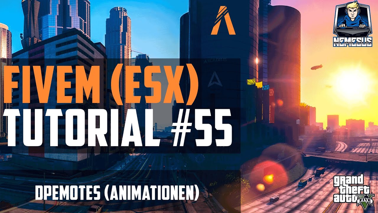FiveM (ESX) Tutorial #55 - dpEmotes (Animationen) [Roleplay] [GTA 5 ...