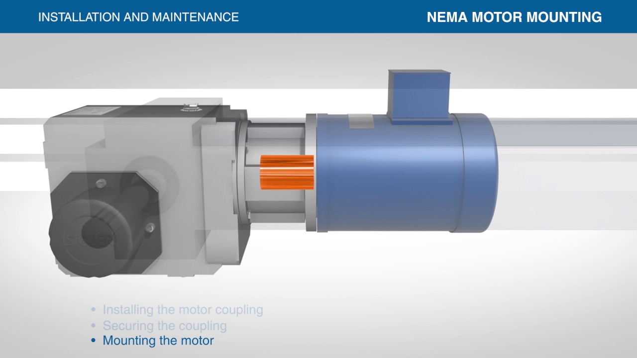 Installation and Maintenance Series: Mounting Gearbox to NEMA Motor ...