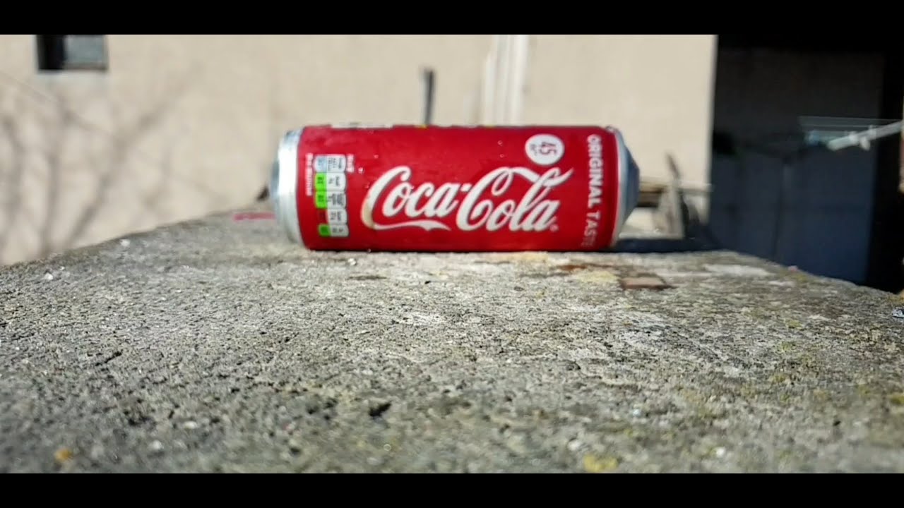 Coca Cola EXPLODED IN MY CAMERA!!!*EXPERIMENT*HAMMER VS COCA COLA - YouTube