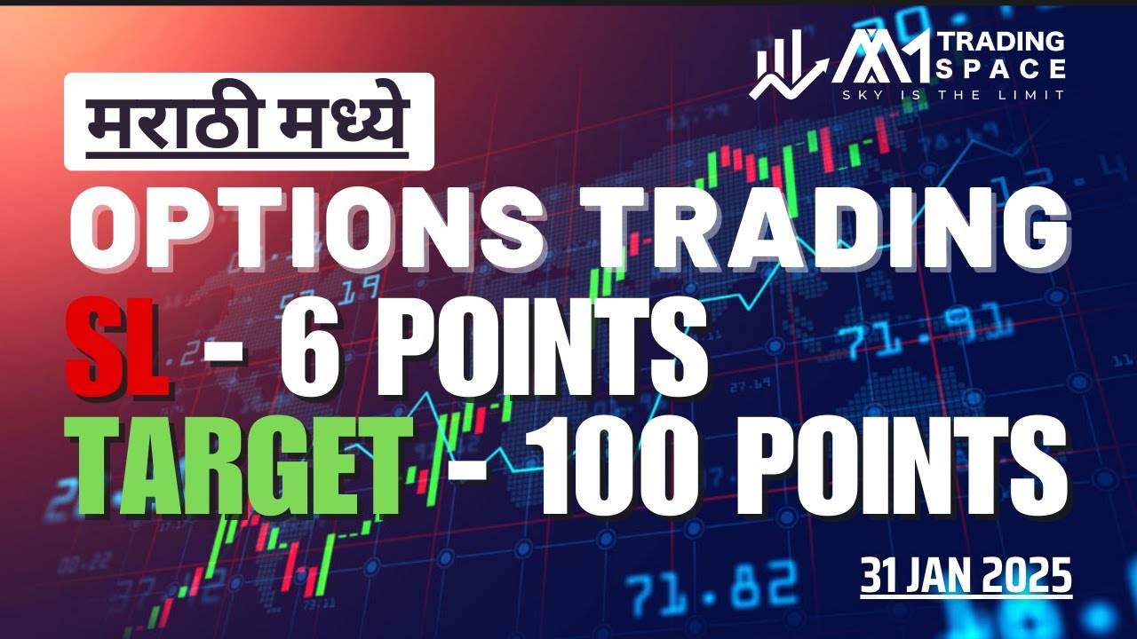 SL - 6 Points , Target 100 - Points | Options Trading In Marathi | By ...