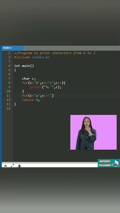 Program to print alphabets#c #cprogram #cshorts #cprogramming - YouTube