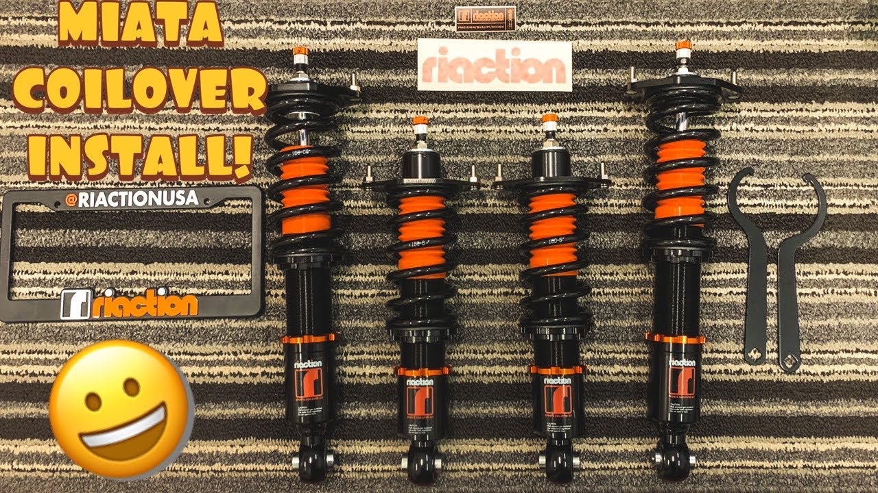 Mazda Miata Coilover Install! Riaction USA Coilovers - YouTube