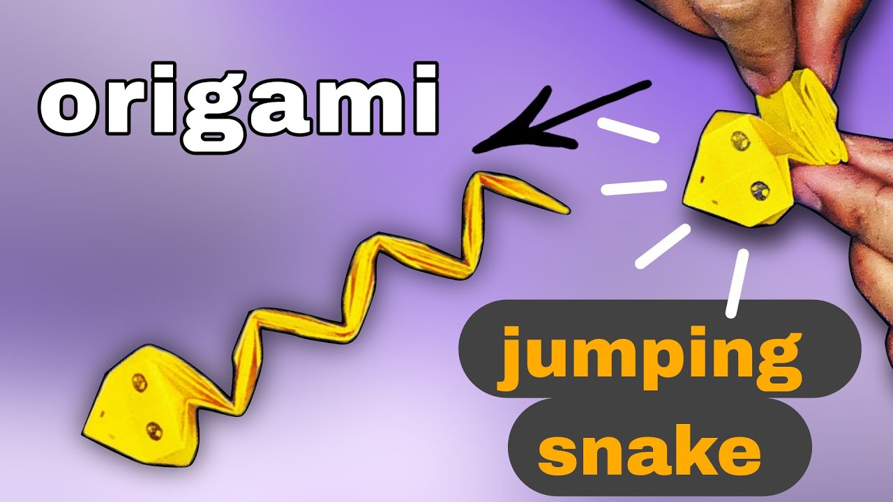 How to Make a Jumping Origami Snake | Fun Paper Toy Tutorial - YouTube