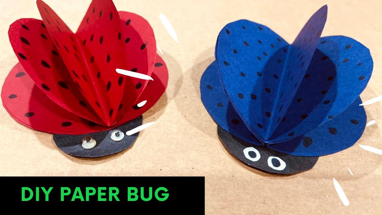 ORIGAMI PAPER BUGGY | EASY AND SIMPLE | FOR KIDS | DIY PAPER BUG ...