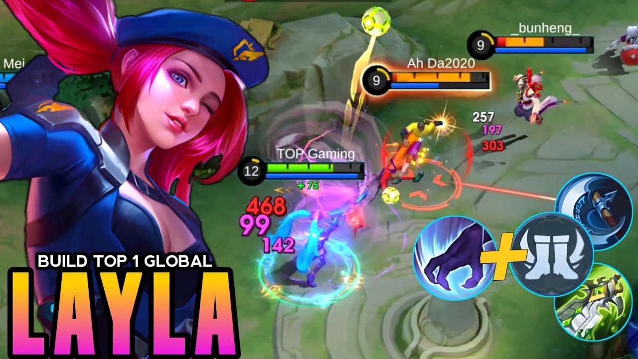 CORE LAYLA!! JUNGLE LAYLA SOLO RANKED GAME!! - BUILD TOP GLOBAL LAYLA ...