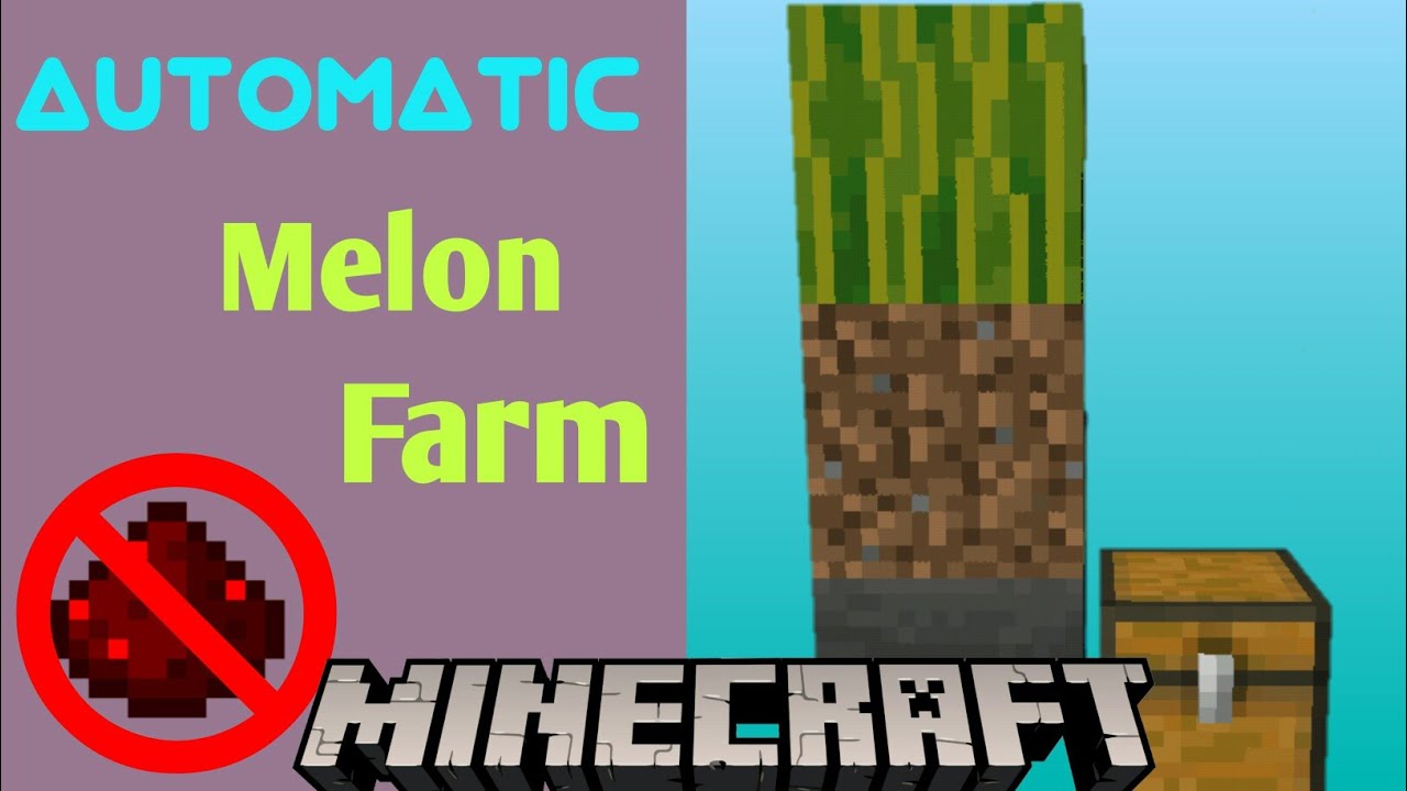 Cheap and Automatic melon farm - Minecraft || UnExpand - YouTube