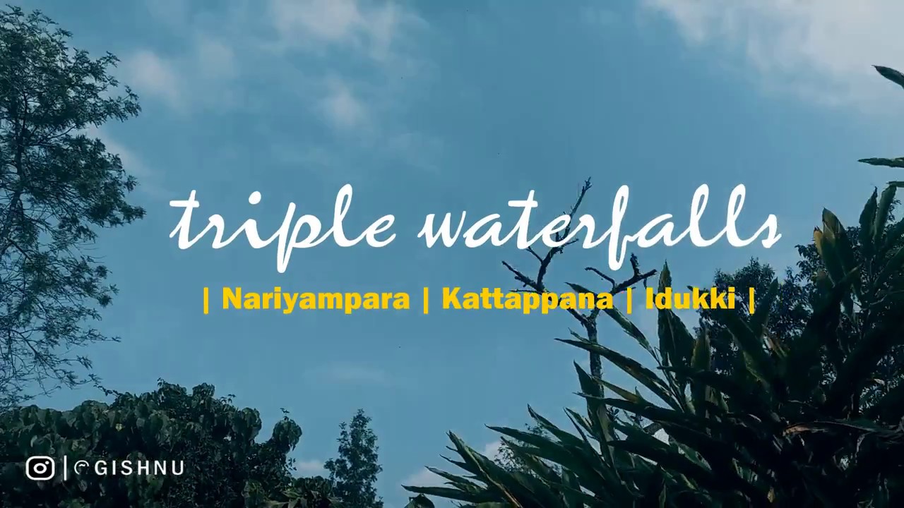 Triple waterfall Idukki kattappana best waterfalls in kerala - YouTube