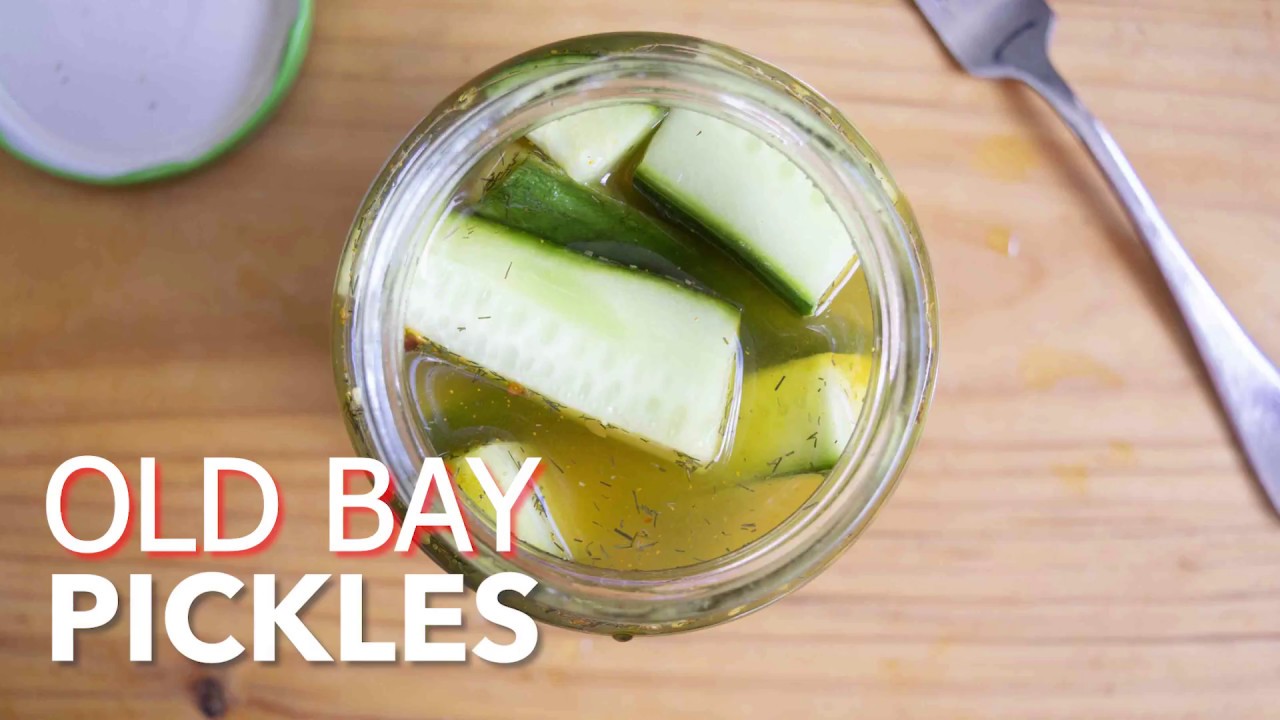 Old Bay Pickles - Spicy Pickles Recipe - Pepperscale - YouTube