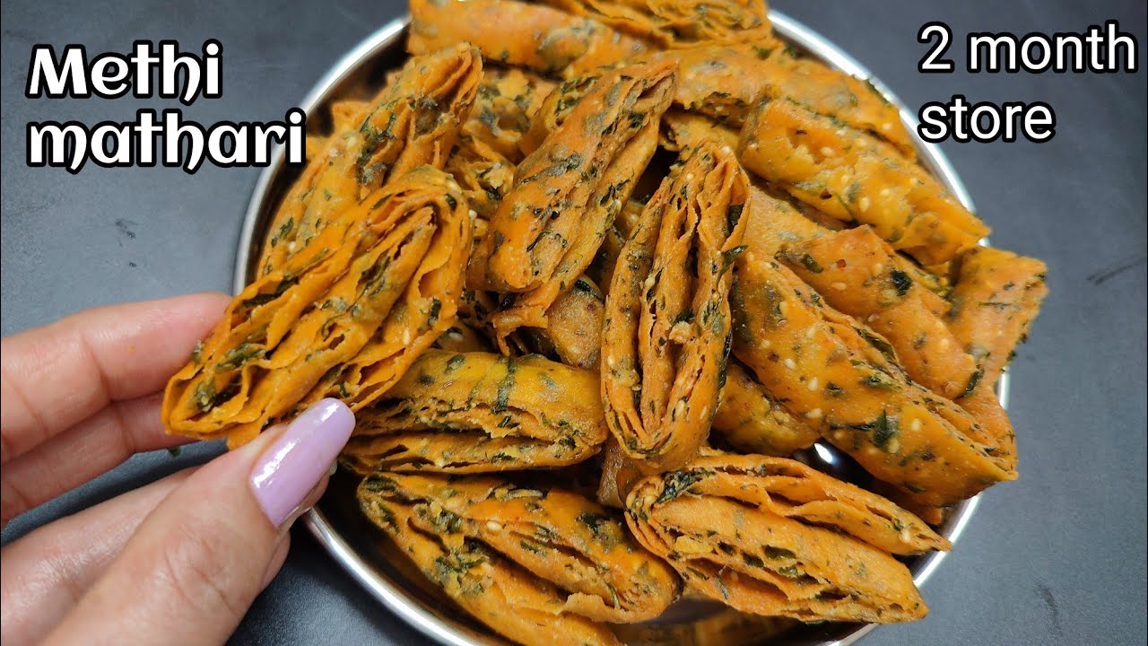 Green methi mathari | unique & crispy mathari recipe | festival recipe ...