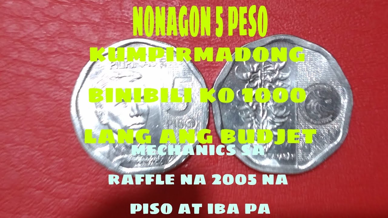 phillippine NGC nonagonal 5 peso coins update value (raffle) at pabili ...