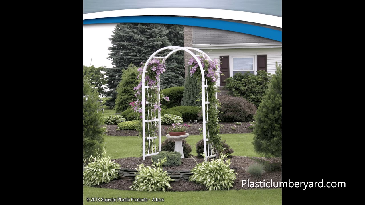 Yard & Garden Vinyl amenities. Arbors, Trellises - YouTube