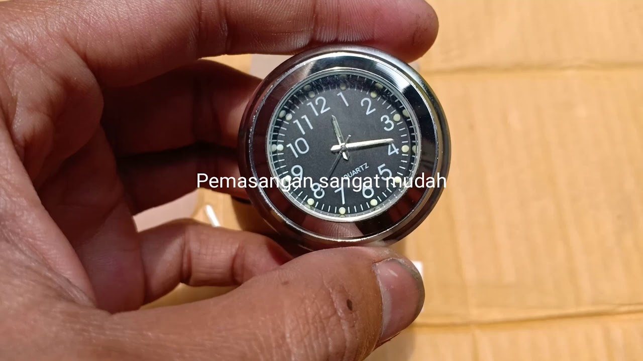 Review jam untuk stang motor universal Handlebar IMPORT full stainlees ...