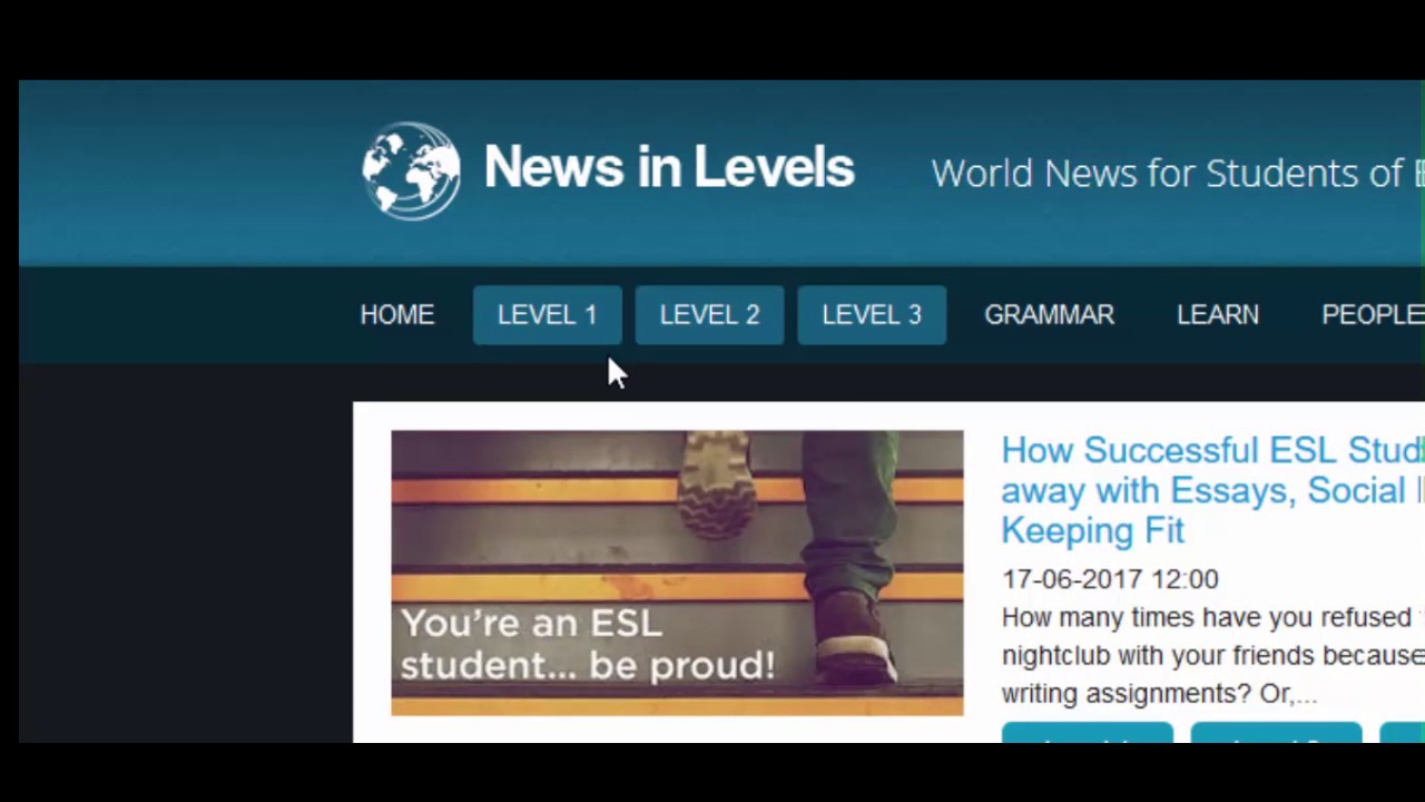 News in Levels - YouTube