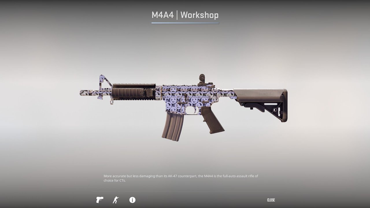 M4A4 Spray Lambda. Chrome. Counter-strike 2 skins. - YouTube