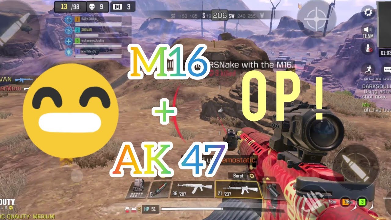 M16+AK47 (Are they good for rush?) | COD Mobile BR | Squad Rush ...