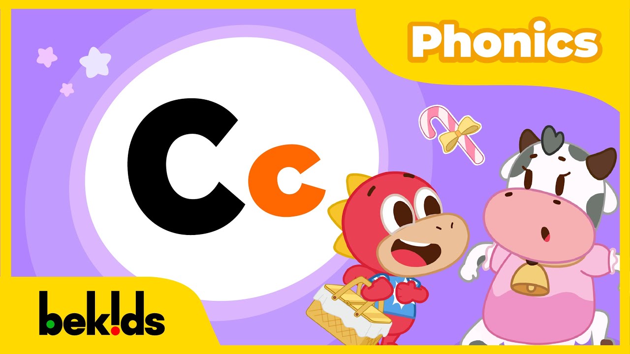 Letter Cc | cow cake candy | Phonics Song | Learn ABC | Nursery Rhymes ...