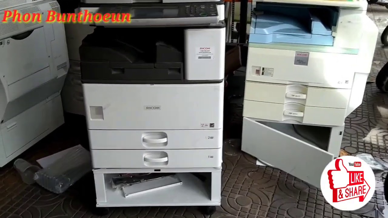 RICOH MP2852 use 80000 - 100000pages for a drum ( Very quality ) - YouTube