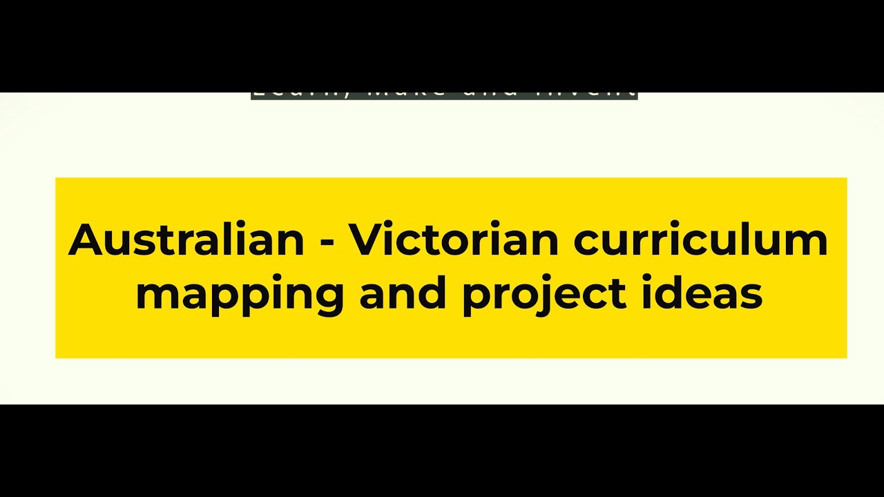 Australian - Victorian curriculum mapping and project ideas - YouTube
