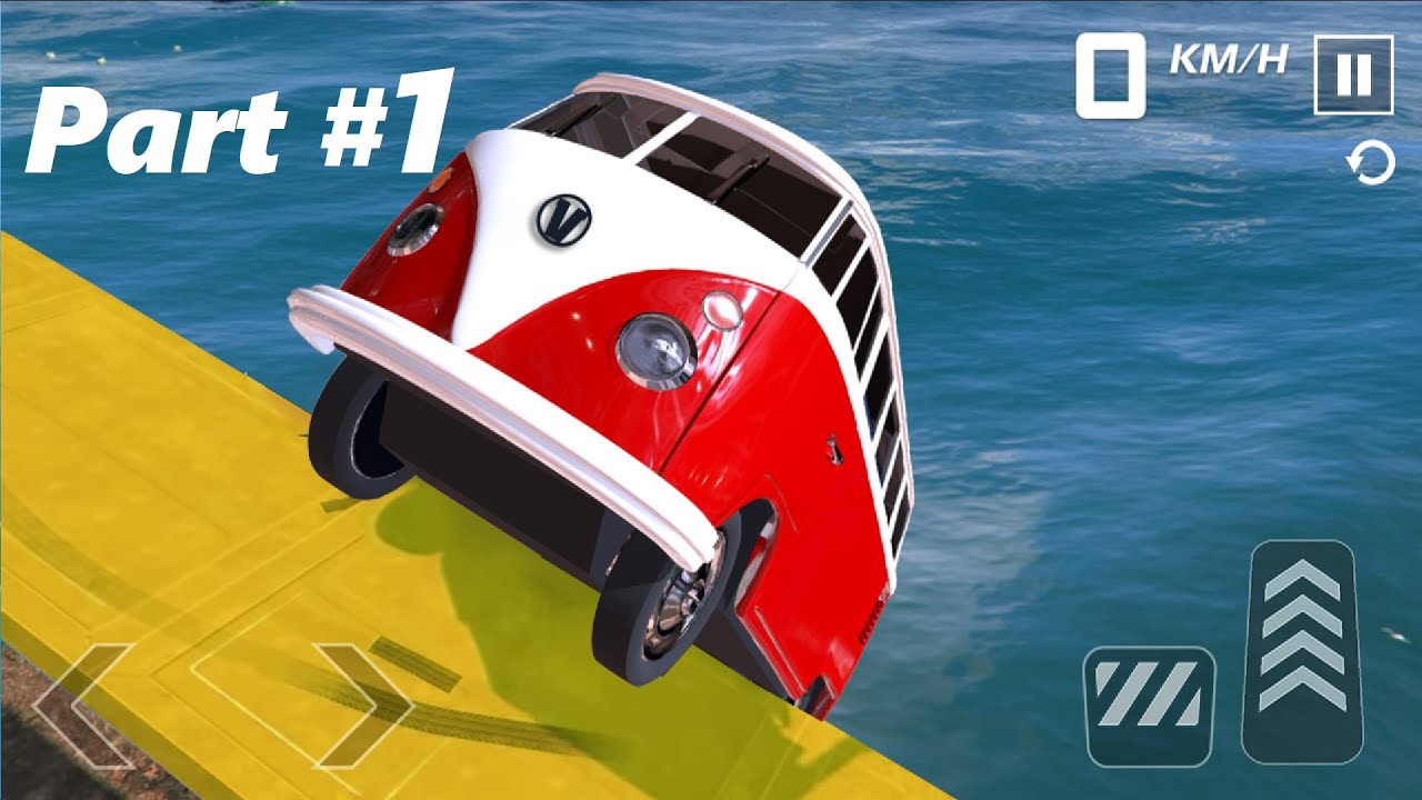 Amazing Bus Stunt Simulator Bus Game | Gameplay Part 1 | Bus Mega Ramp ...