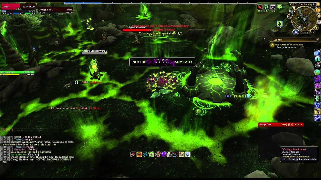The Heart of Auchindoun WoW Quest In the Shadows of Auchindoun - YouTube