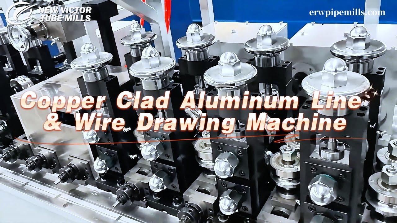 Copper Clad Aluminum Line & Wire Drawing Machine. - YouTube