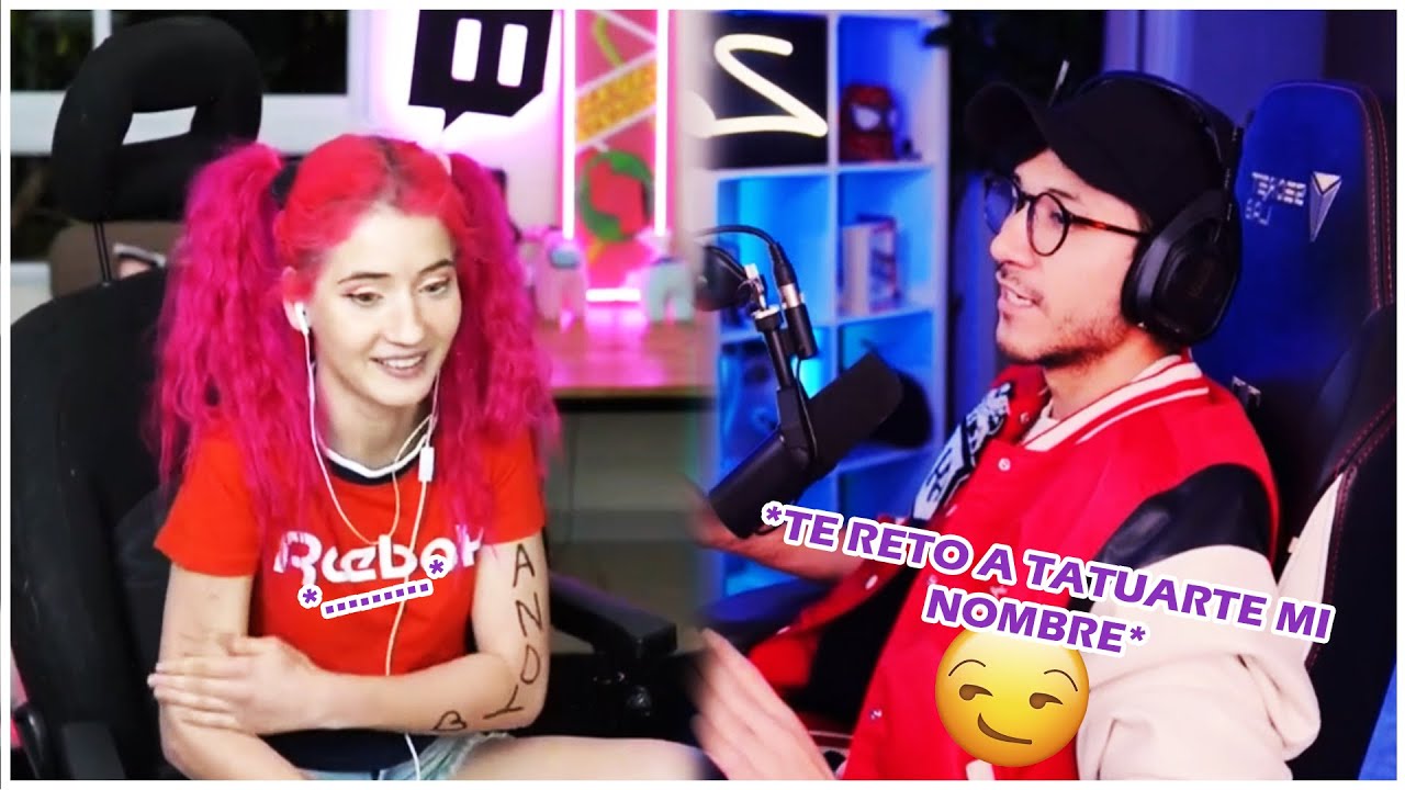 ANDY RETA A EMMA FIORE A TATUARSE SU NOMBRE EN SU CUERPO - YouTube