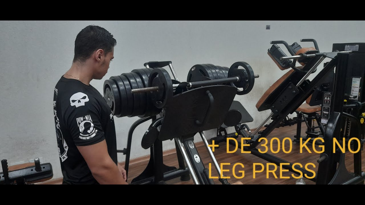 LEG DAY - COM MAIS DE 300 KG NO LEG PRESS - YouTube