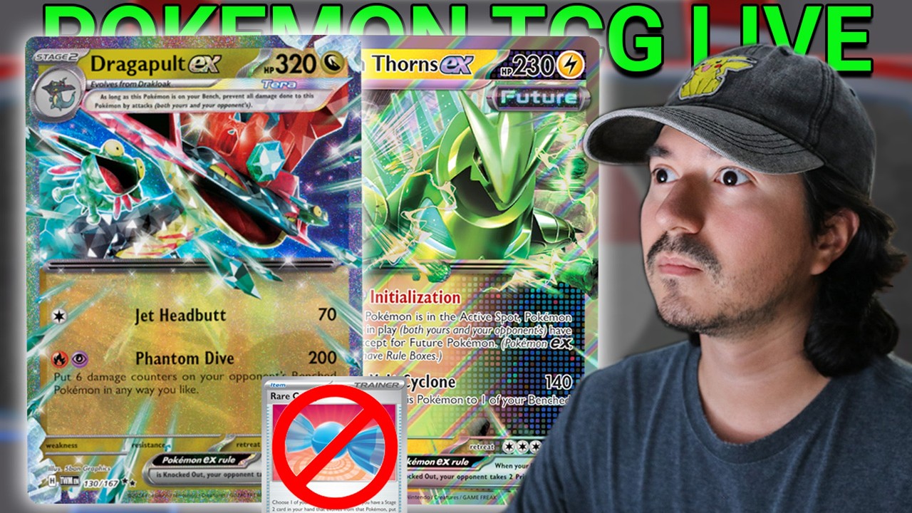 Climbing the Pokemon TCG Live Ladder with Dragapult Iron Thorns - YouTube