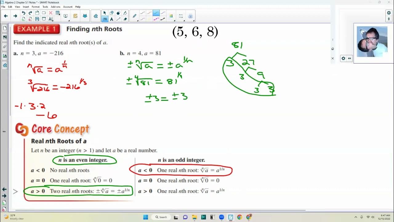 Algebra 2 Chapter 5.1 Video - YouTube