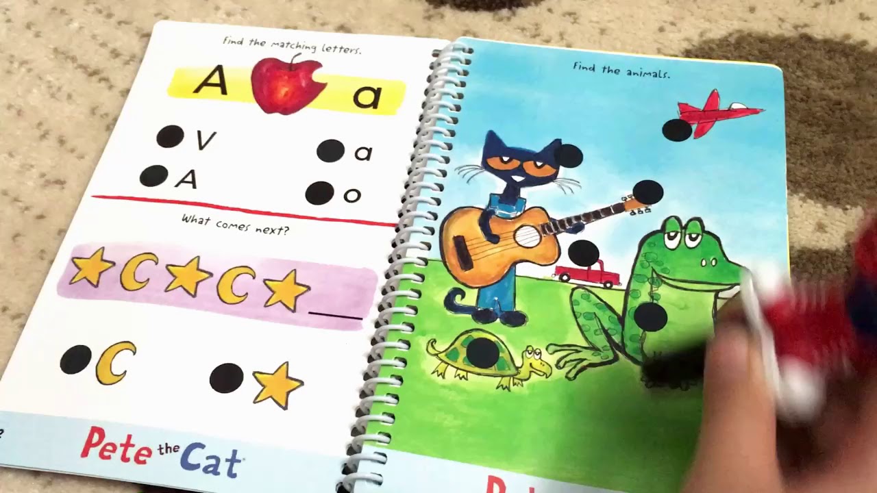 Learning with Pete The Cat Alphabet ,Numbers and Color Focusing on ...