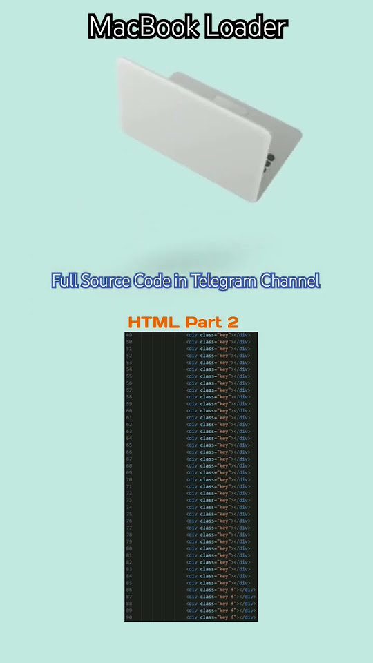 MacBook Loader using HTML and CSS | MacBook | Loader | Laptop Loading Animation #shorts - YouTube