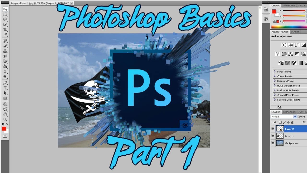 Adobe Photoshop Basics - Part 1 - YouTube